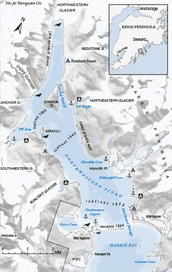 Kenai Fjords Maps Northwestern Fjord and Nuka Island